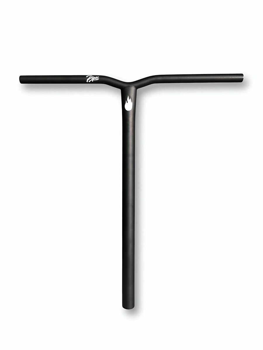 Титановый руль для трюкового самоката PIPE RIDE V2 620мм Black