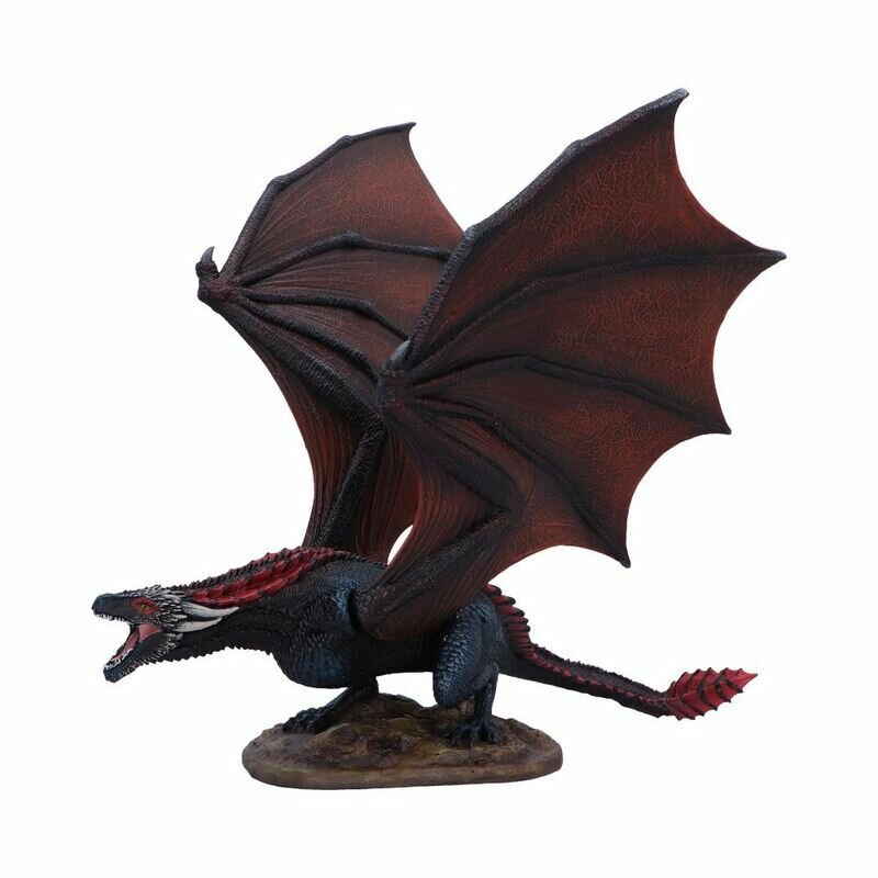 Статуэтка Nemesis Now - Game of Thrones Drogon - фигурка Дрогона из "Игры престолов", 28 см, цвет бордовый, B7028M25