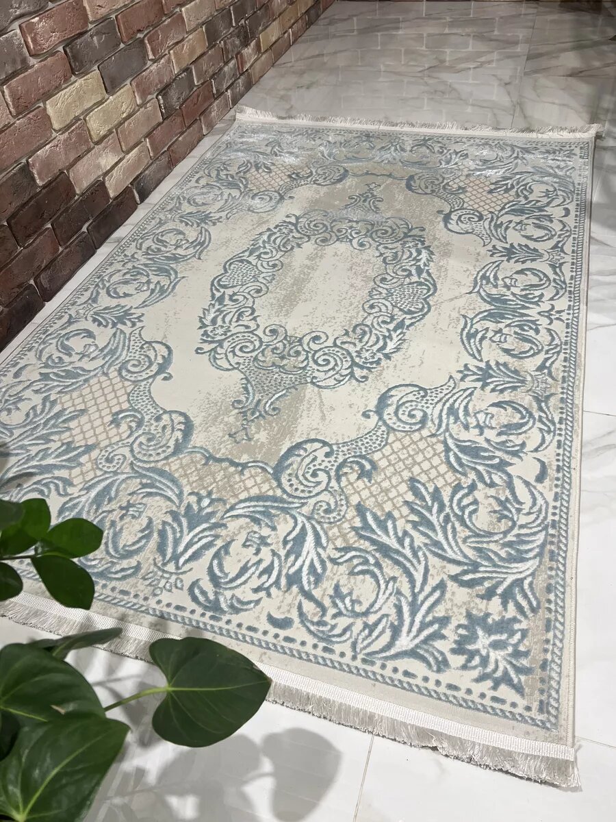 Коврик Natali's Carpets на пол в комнату прикроватный/прихожую/коридор, прямоугольный 125х180 см, Турция