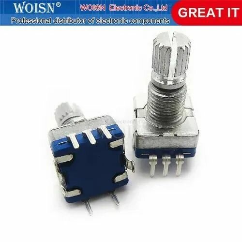 5шт./лот EC11 rotary encoder/coding switch/digital potentiometer 5 feet with switch 15mm plum blossom Интегральная схема
