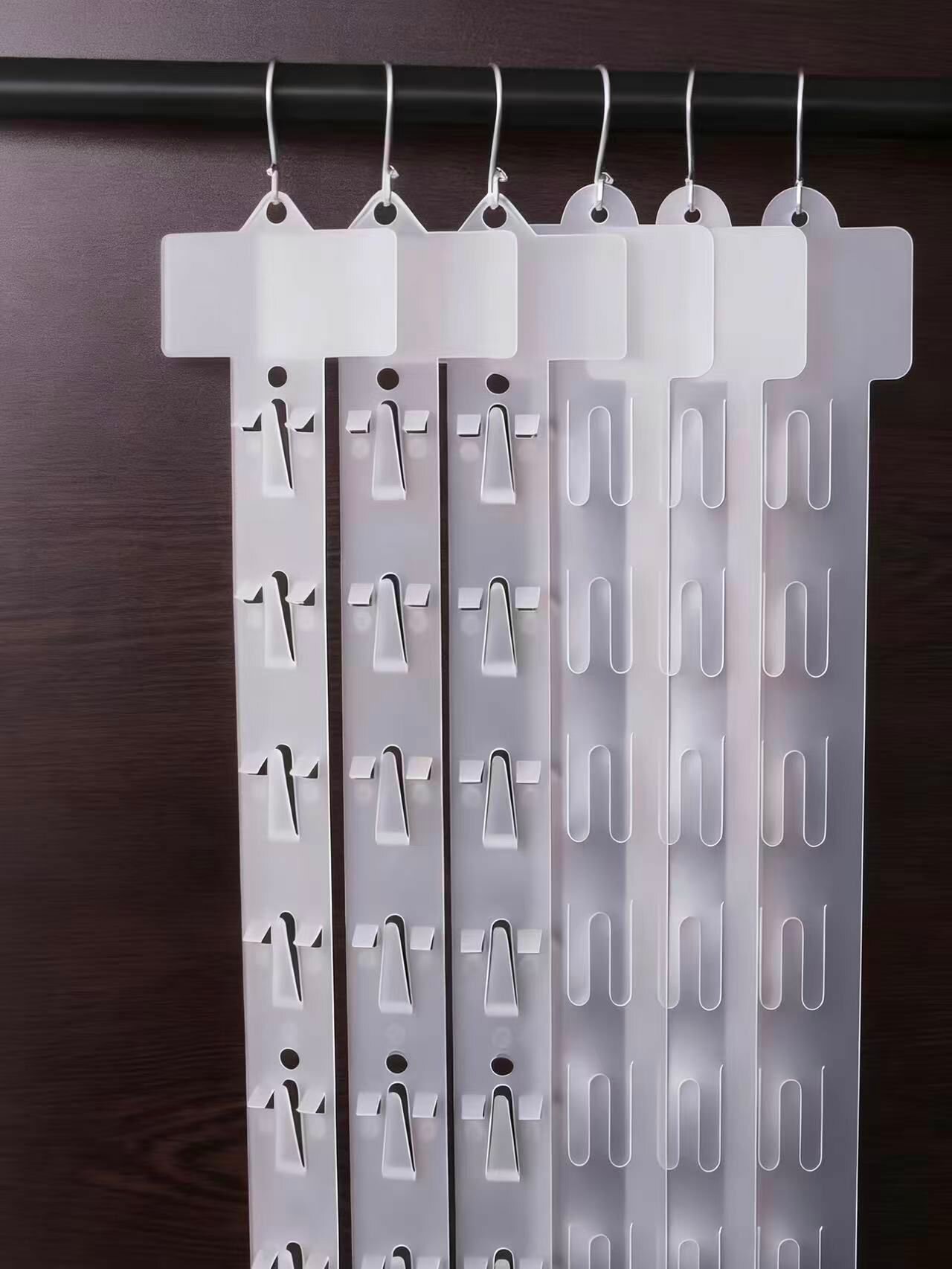 10 шт. Пластиковые подвесные полки с крючками, Стрип лента, биркодержатель