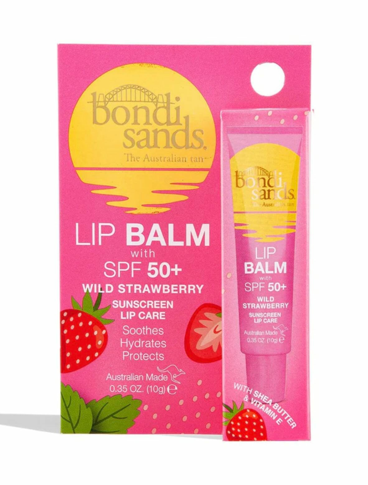 Bondi Sands Бальзам для губ SPF 50+ Lip Balm Wild Strawberry 10 г