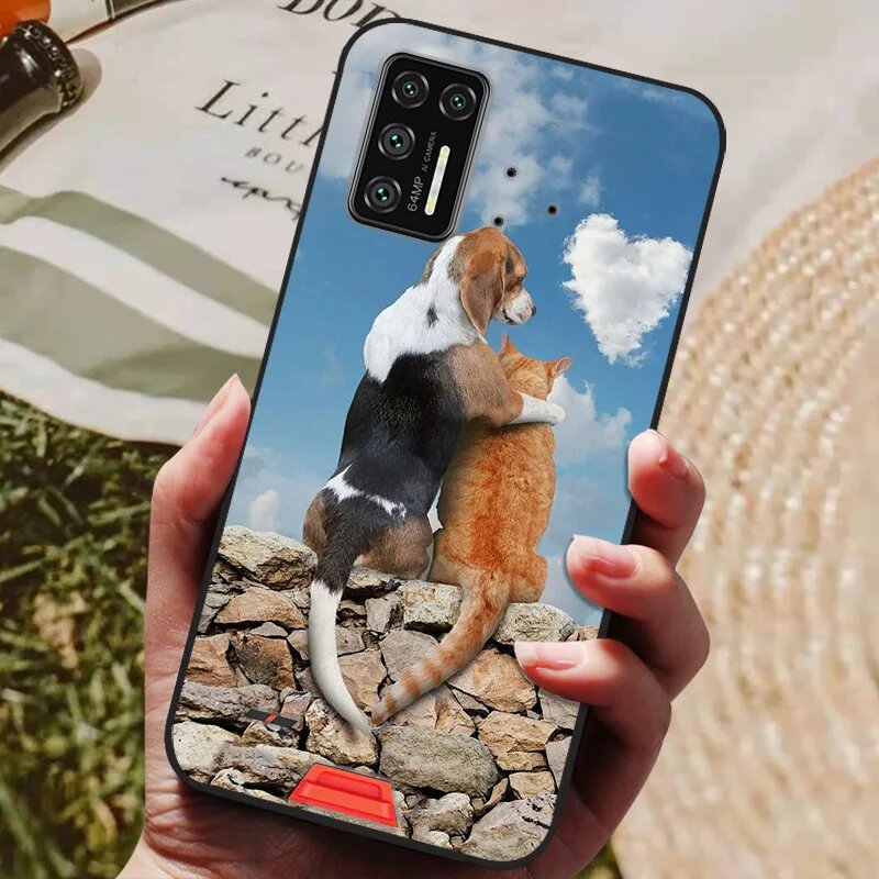 Чехол для UMIDIGI Bison: милый Beagle и кот