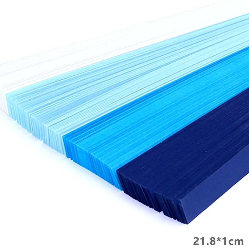 Бумажная полоска для оригами Lucky Star Синий, blue 540sheets