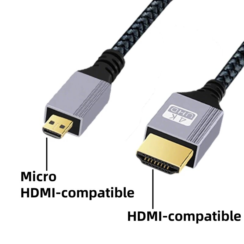 Micro HDMI - HDMI кабель 0.3м, 4K, 18 Гбит/с