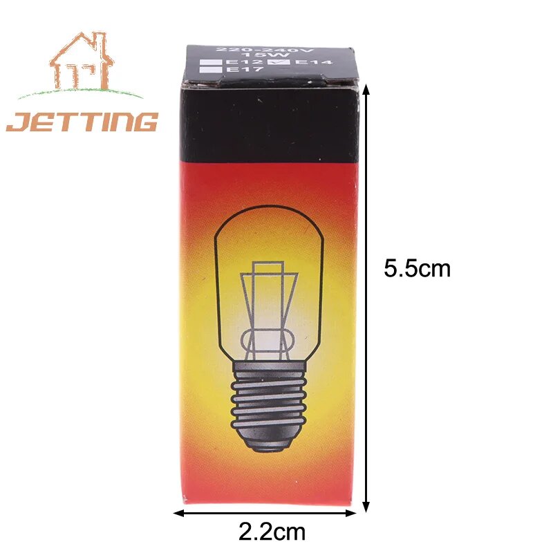 2 шт. E14 15 Вт, устойчивая к высоким температурам лампа для холодильника, сменная лампа для микроволновой печи, тостер/паровая лампа