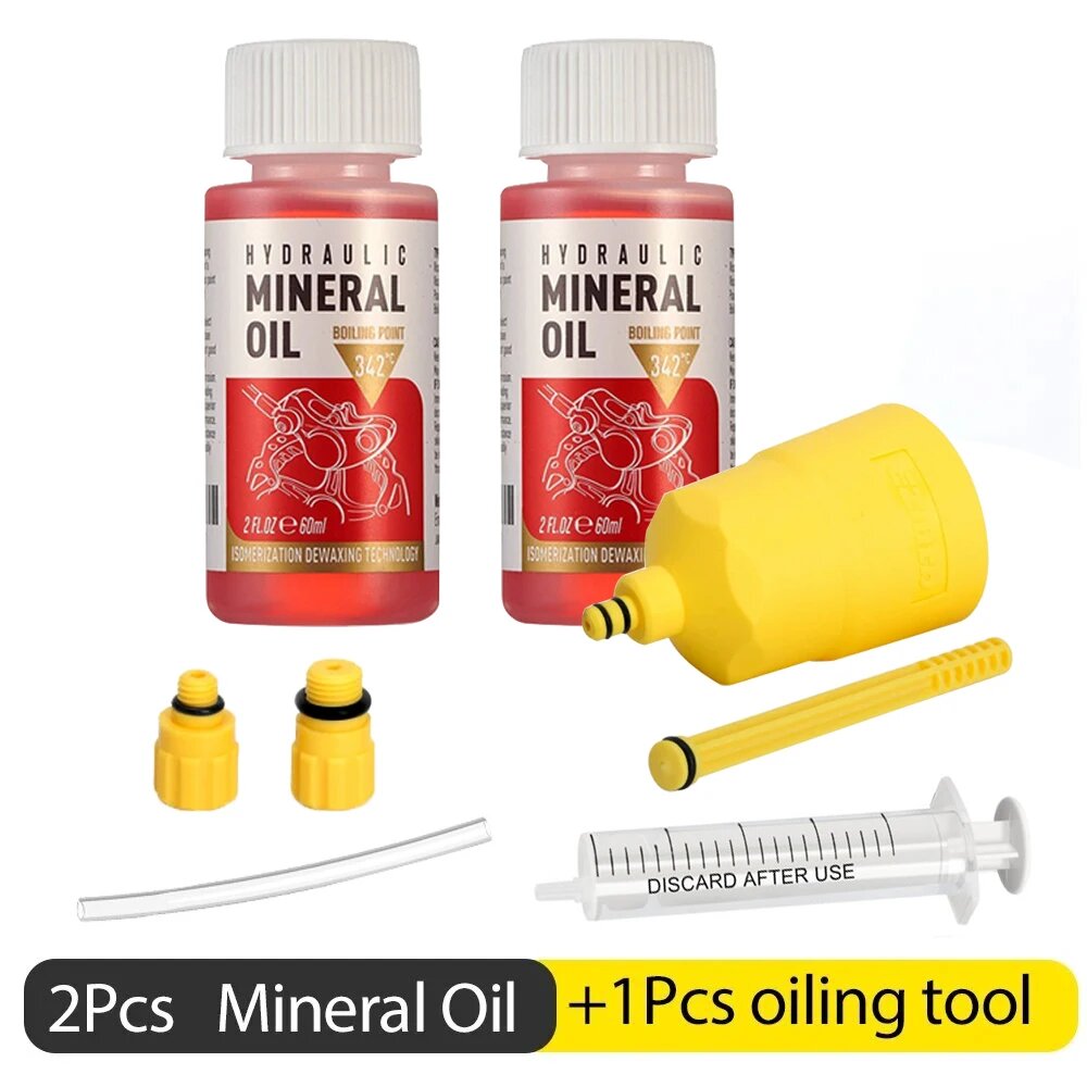 Комплект Для Модернизации Гидравлических Тормозов Shimano: Высокопроизводительная Тормозная Жидкость (минеральное Масло) 120 Мл