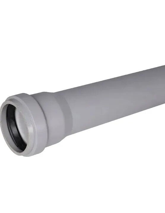 Труба канализационная 50х2000х1,8мм ПП серая - 10 ШТ/упак VALFEX с раструбом для внутренней канализации