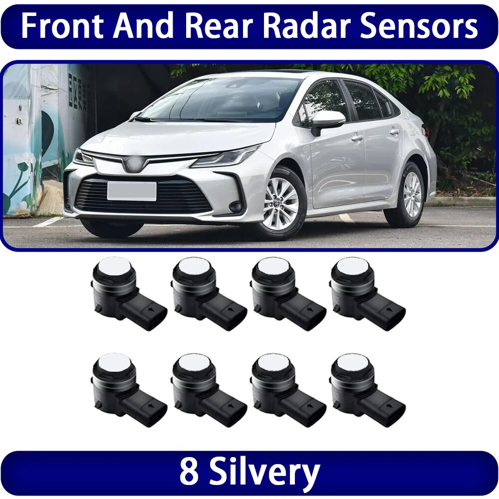 8 Silvery датчики парковки Toyota Corolla Auris Hybrid E210 2019-2022