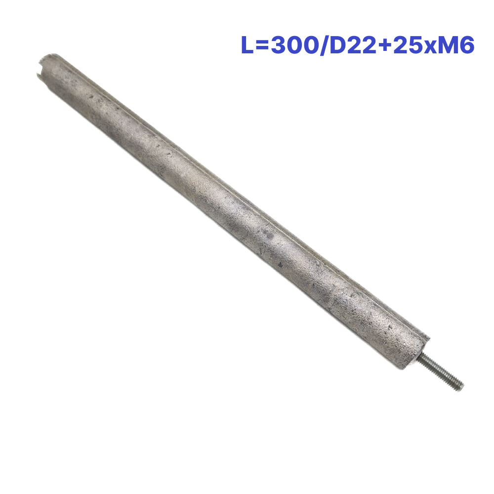 Анод магниевый для водонагревателя L=300/D22+25xМ6