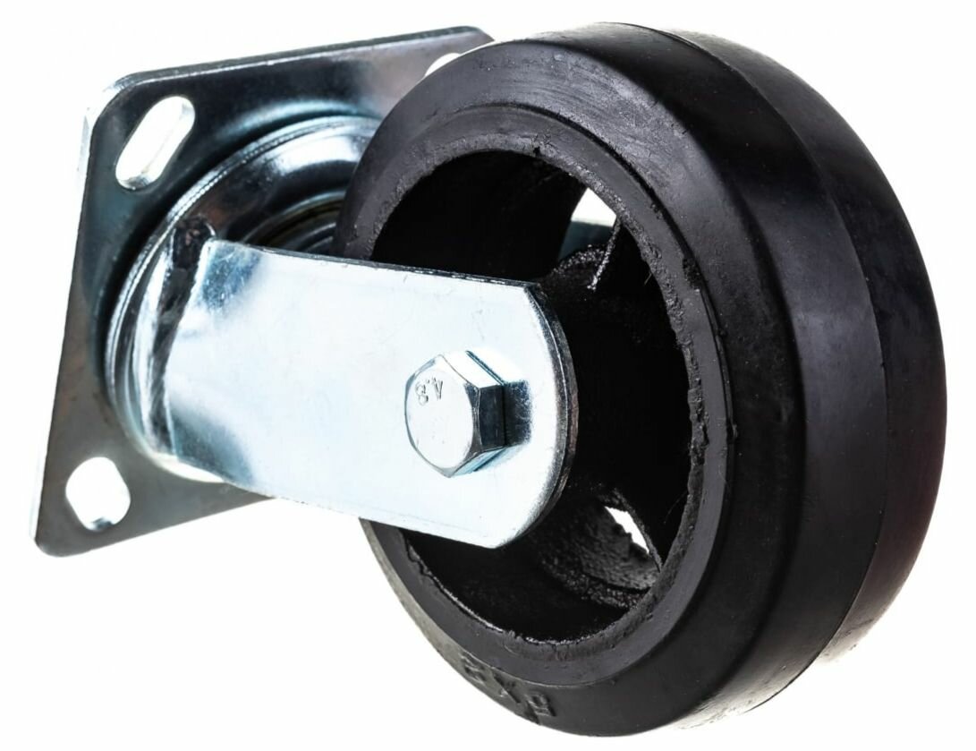 Колесо большегрузное обрезиненное поворотное 160мм