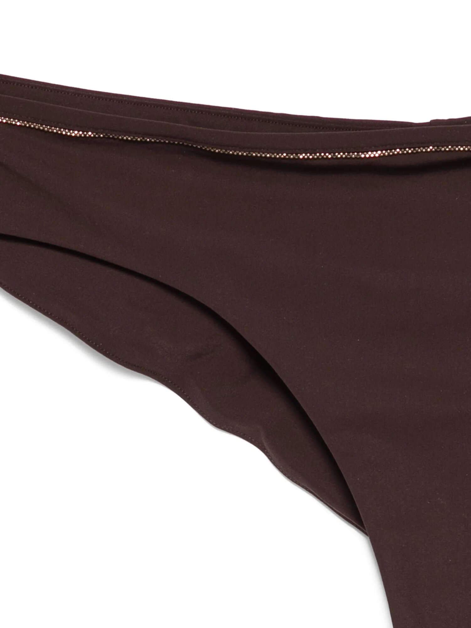 Купальник BRUNELLO CUCINELLI Brown bikini bottom, размер 38, коричневый — фото 1