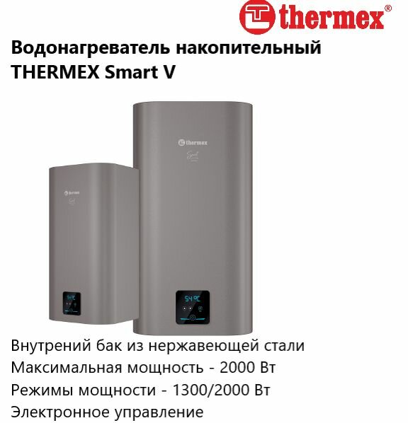 Водонагреватель накопительный THERMEX Smart V