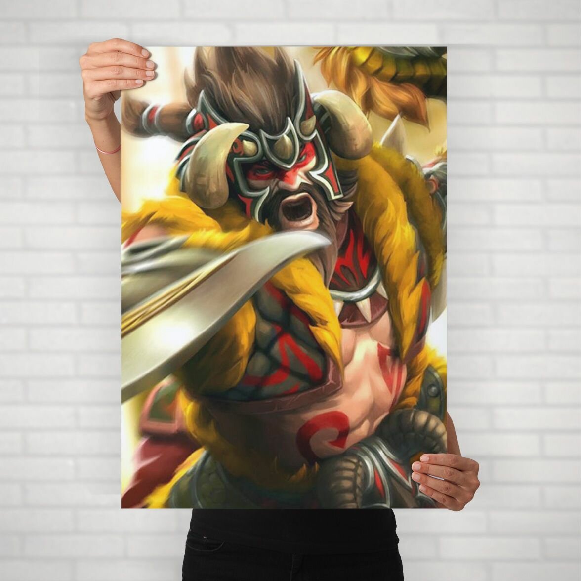 Плакат на стену для интерьера Dota 2 (Beastmaster) - Постер по игре формата A1 (60х84 см)