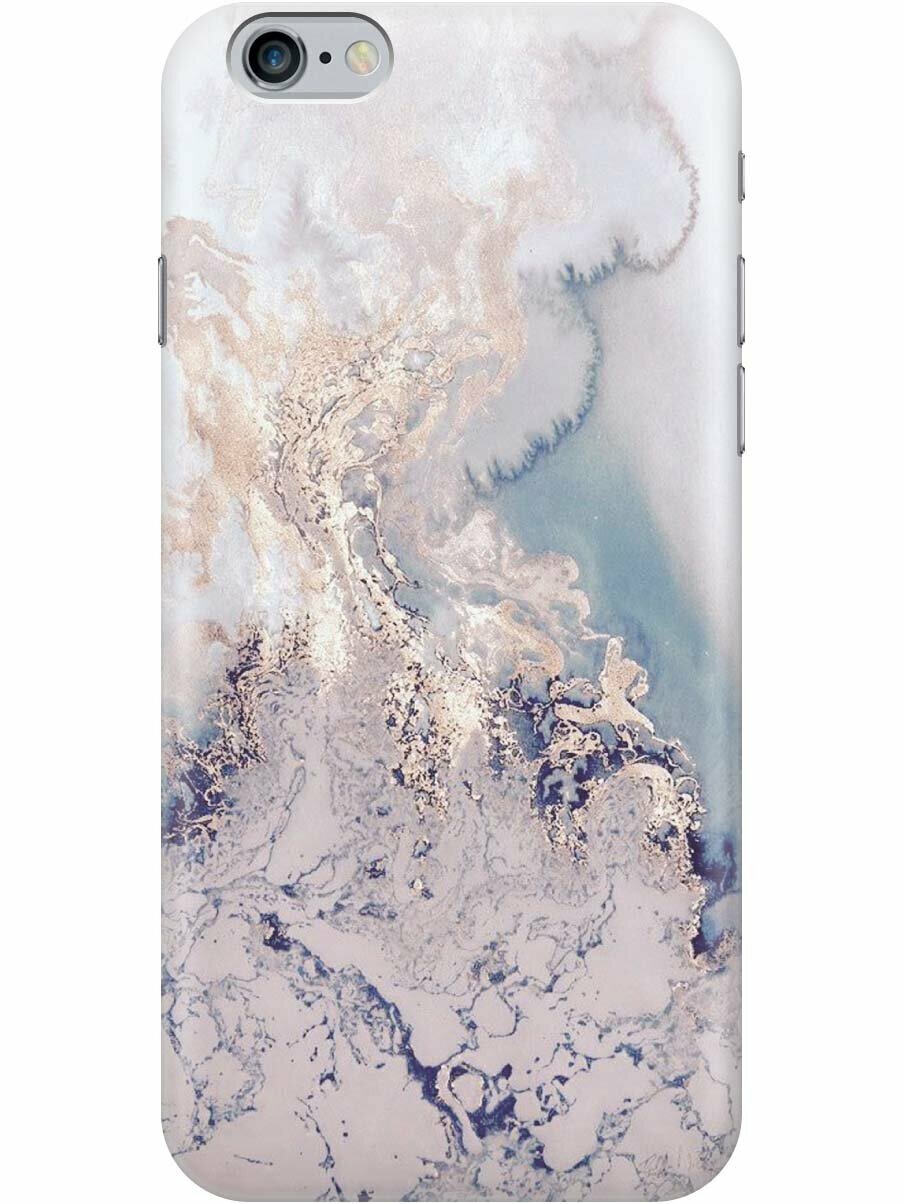 Силиконовый чехол на Apple iPhone 6S Plus / 6 Plus / Эпл Айфон 6 Плюс / 6с Плюс с рисунком "Мраморная волна"
