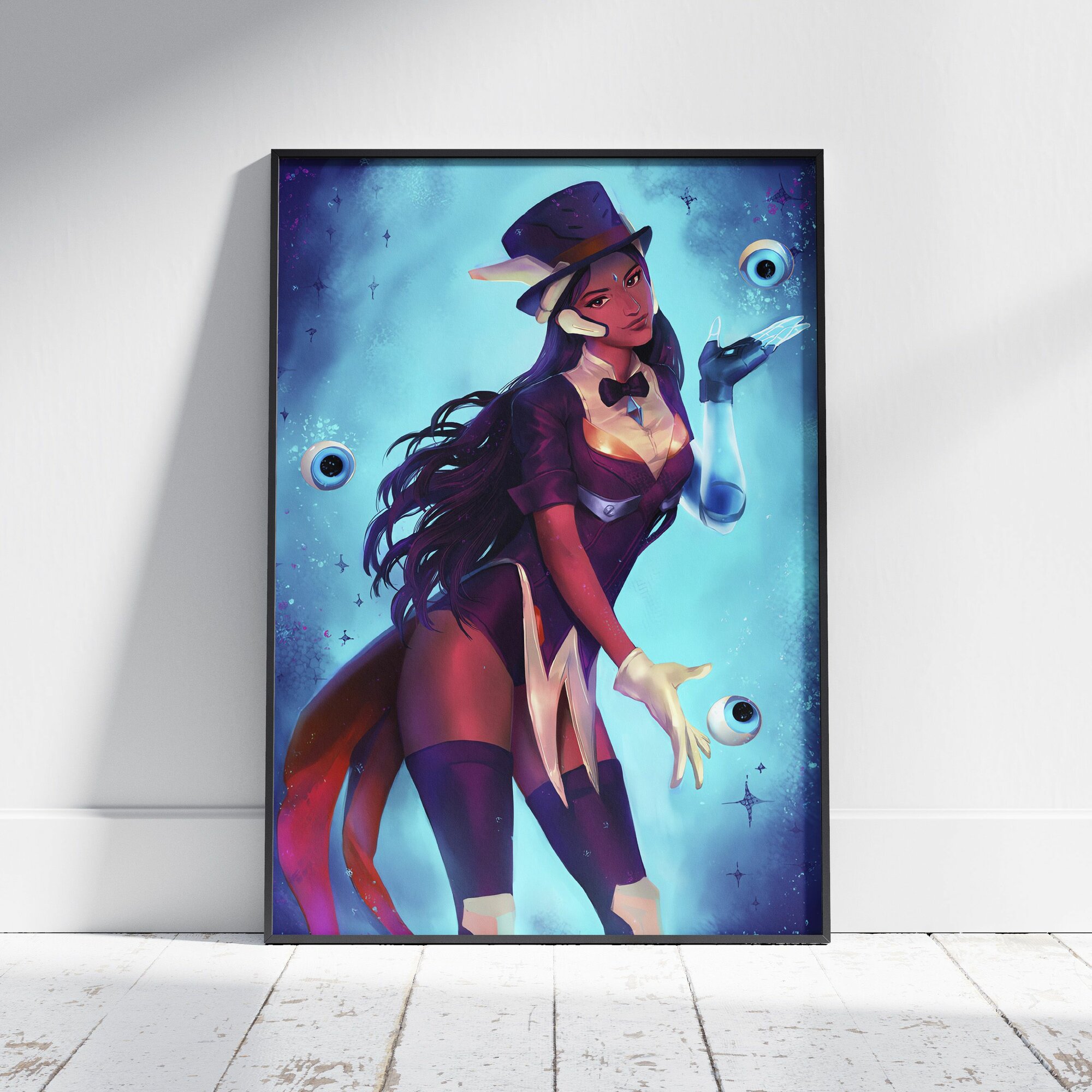 Плакат на стену для интерьера Овервотч (Симметра 5) - Постер по игре формата А4 (21x30 см)