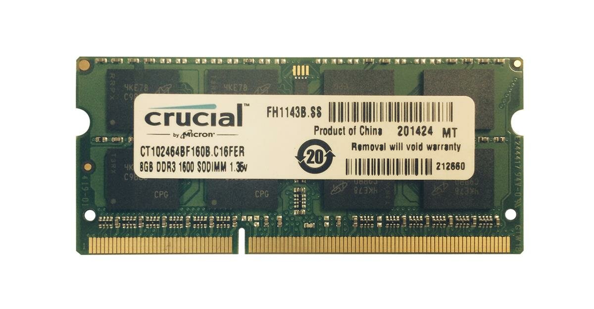 Оперативная память Crucial CT102464BF160B. C16FER DDRIII 8Gb