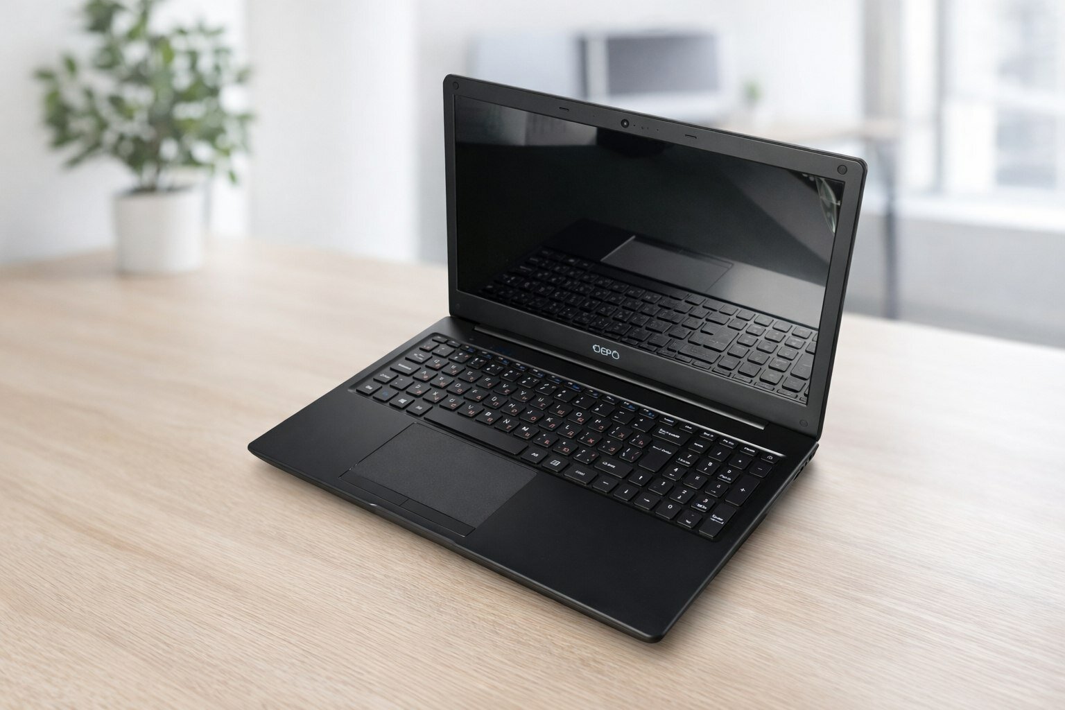 DEPO VIP C1530 Ноутбук 15.6", Intel Core i5-8279U, RAM 8 ГБ, SSD 256 ГБ, Intel Iris Plus Graphics, Windows Pro, черный, Русская раскладка