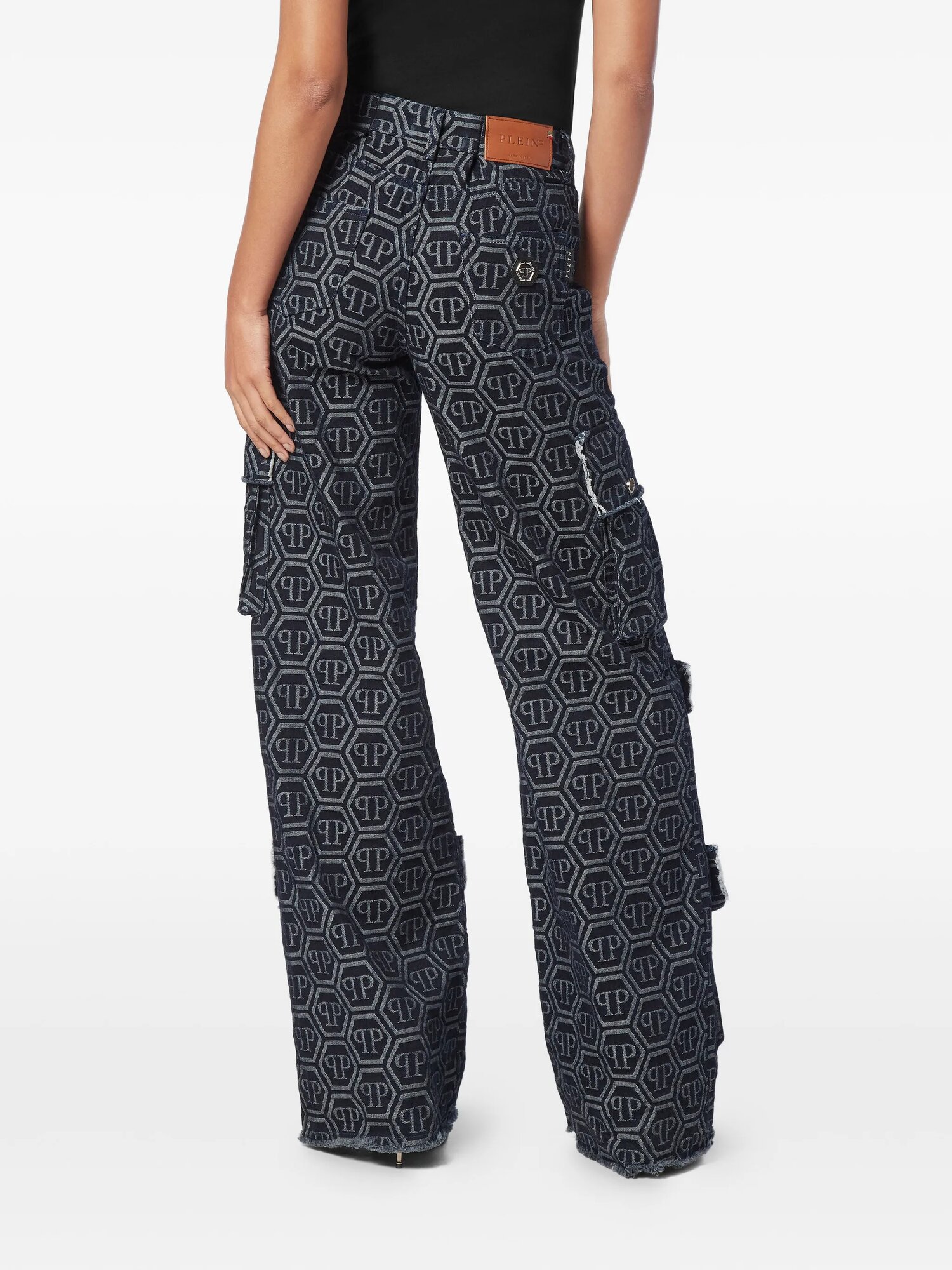 Джинсы PHILIPP PLEIN Monogram cargo-pockets jeans, размер 36 — фото 1