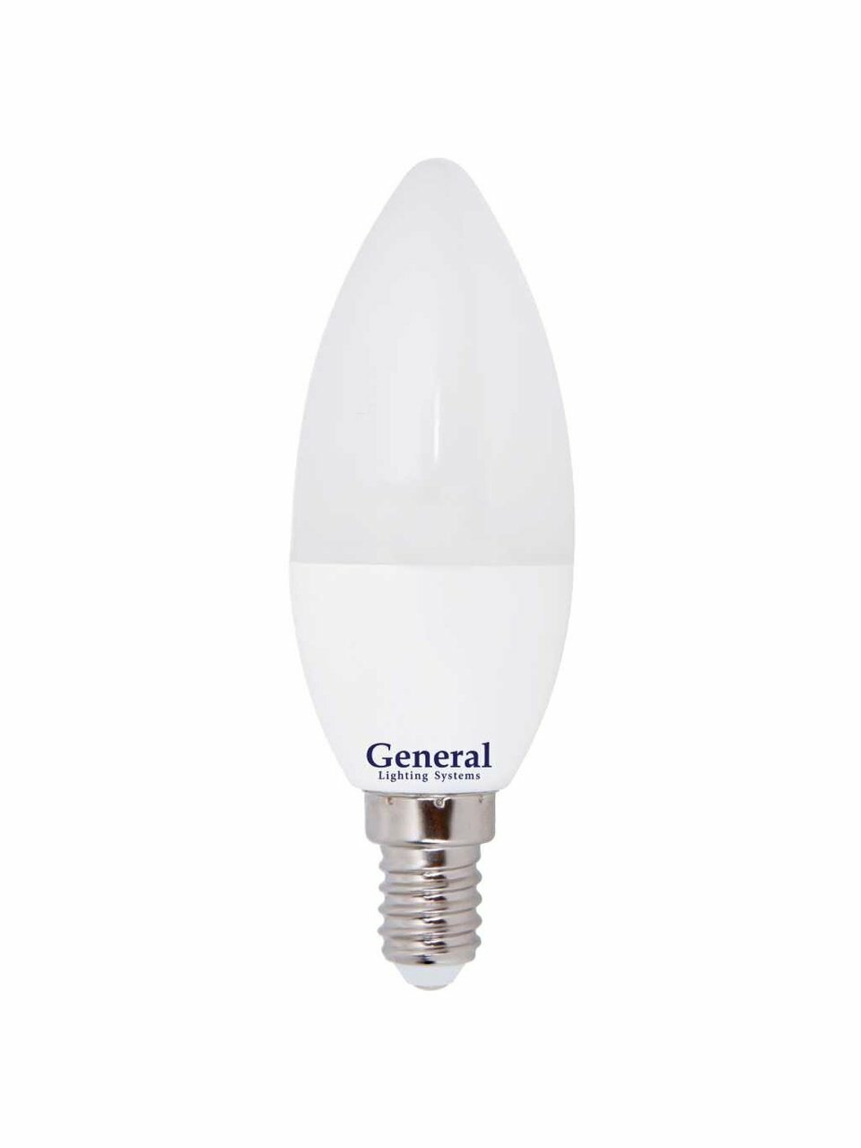 Лампа светодиодная General Lighting Systems E14 8 Вт 6500 К холодный белый свет свеча GLDEN-CF 638400