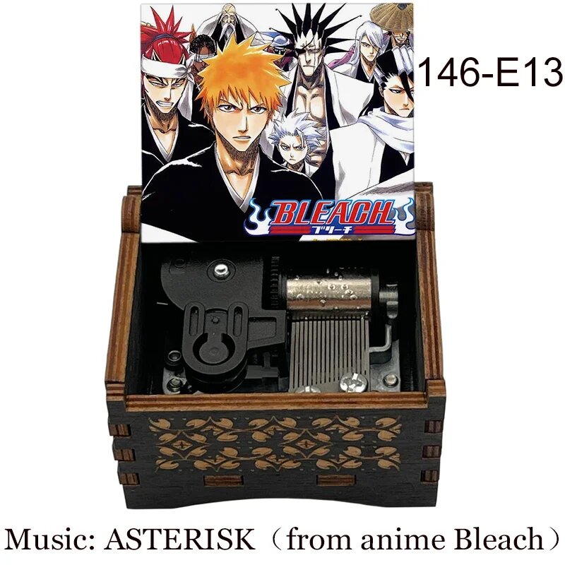 Музыкальная шкатулка из дерева Куросаки Ичиго светло-желтый