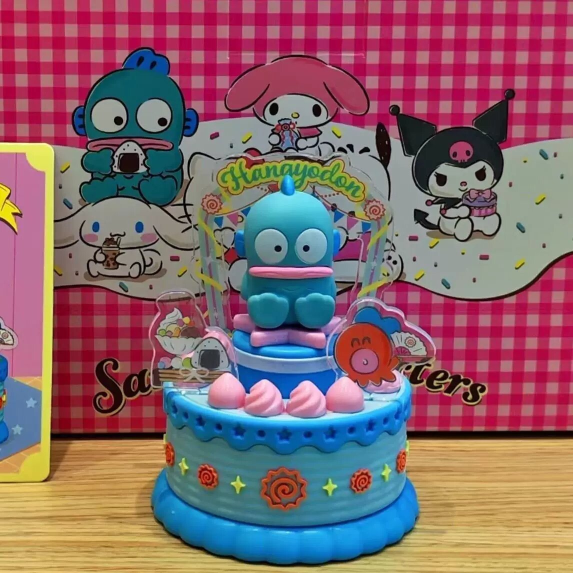 Игрушка-сюрприз Sanrio Sweet Bakery: Мелоди, Пача Дог, Куроми, Торт на день рождения — подарок для девочек [Распаковка