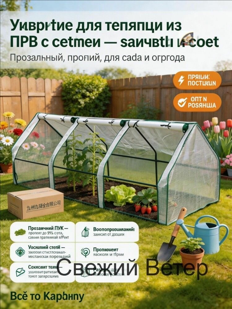 Парник, теплица домиком 019d472d2133756fb504ee2c6ca537d3 2.7х0.9х0.9м