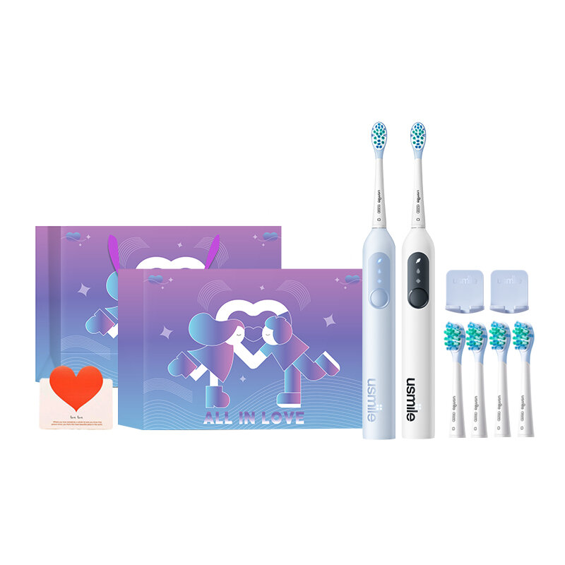 Электрическая зубная щетка унисекс Usmile P10 P10 Kunlun White+Iris Blue[Two Way Commitment Box]