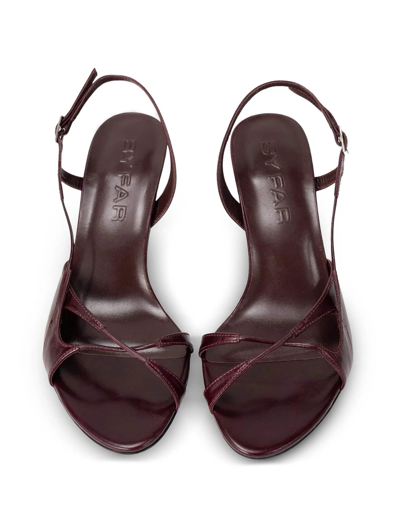Босоножки BY FAR Sierra slingback sandals, размер 39, красный — фото 1