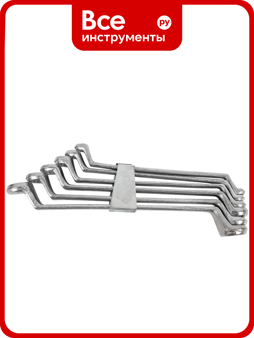 Набор накидных изогнутых ключей Top Tools 6-17 мм, 6 шт. 35D455