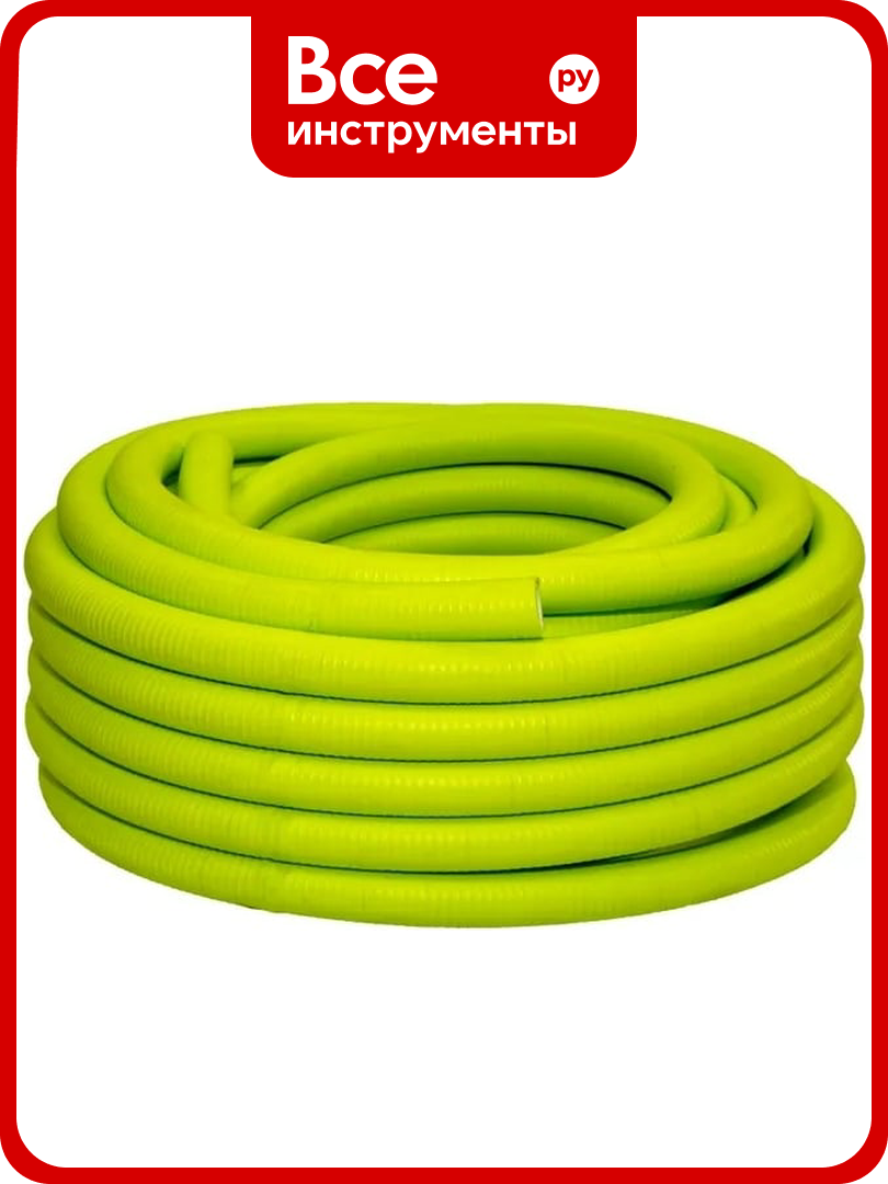 Поливочный гофрированный шланг TUBOFLEX Soft-Touch 13 мм, 15 м МГST15зеленый 4620759669561