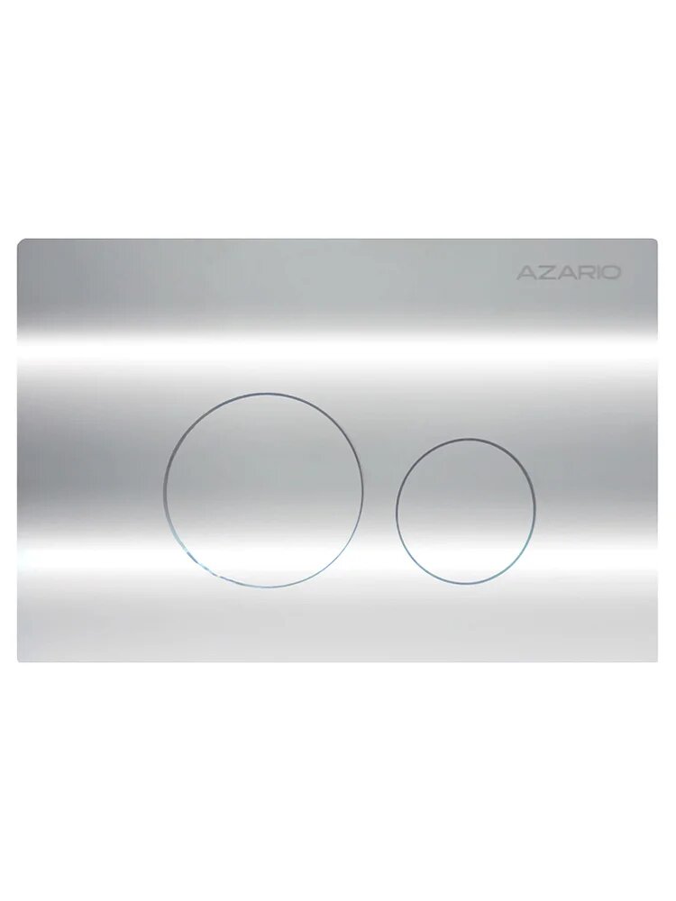 Кнопка смыва для унитаза AZARIO NEW-TS AZ-SS-002-CH хром, глянцевая, кнопка для инсталляции, из нержавеющей стали, двойной смыв