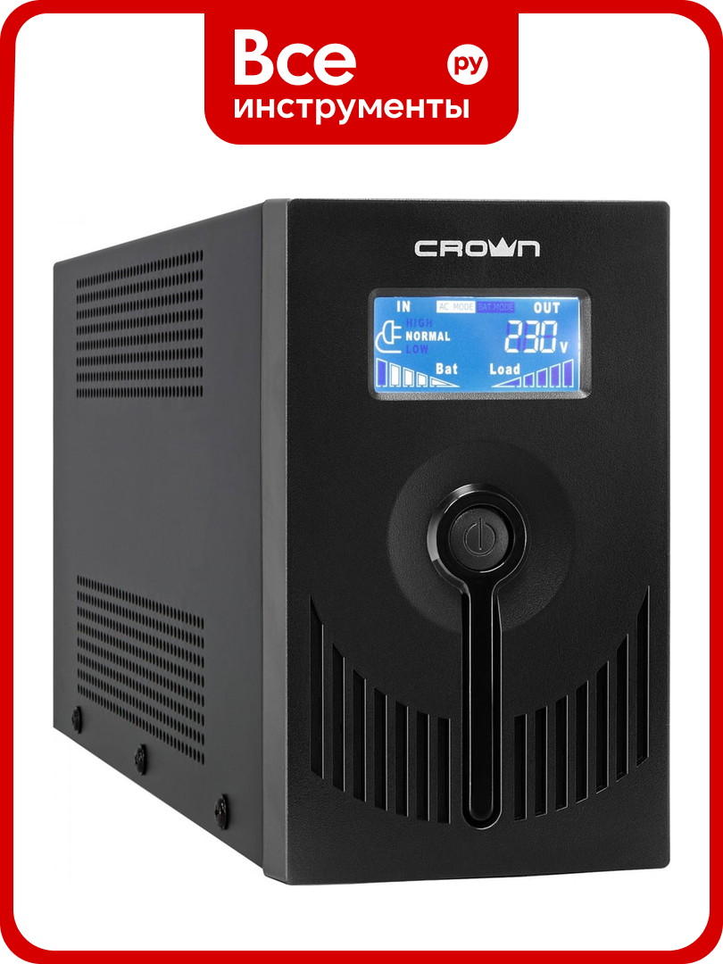 Источник бесперебойного питания CROWN CMU-SP650EURO LCD USB CM000001870