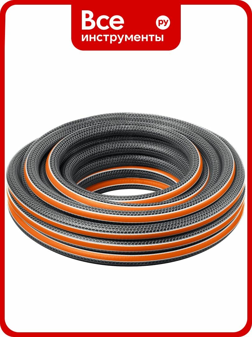 Поливочный шестислойный шланг Grinda Proline ultra 6 3/4", 25 м, 25 атм, двойное армирование 429009-3/4-25