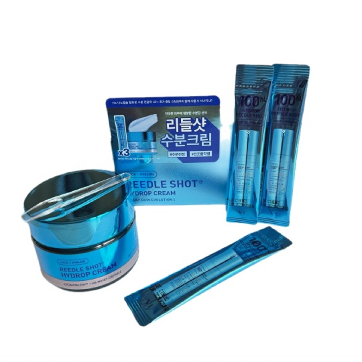 Vt Cosmetics Набор для увлажнения с микроиглами и гиалуроновой кислотой Reedle Shot Hydrop Cream Set