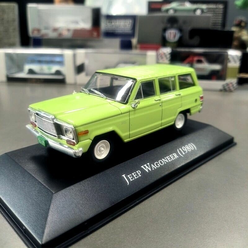 Года В Масштабе 1:43 Прозрачно-зеленый IXO 1980 Jeep Wagoneer Green 1/43 HTF Autos Inolvidables Diecast Car Toys Model