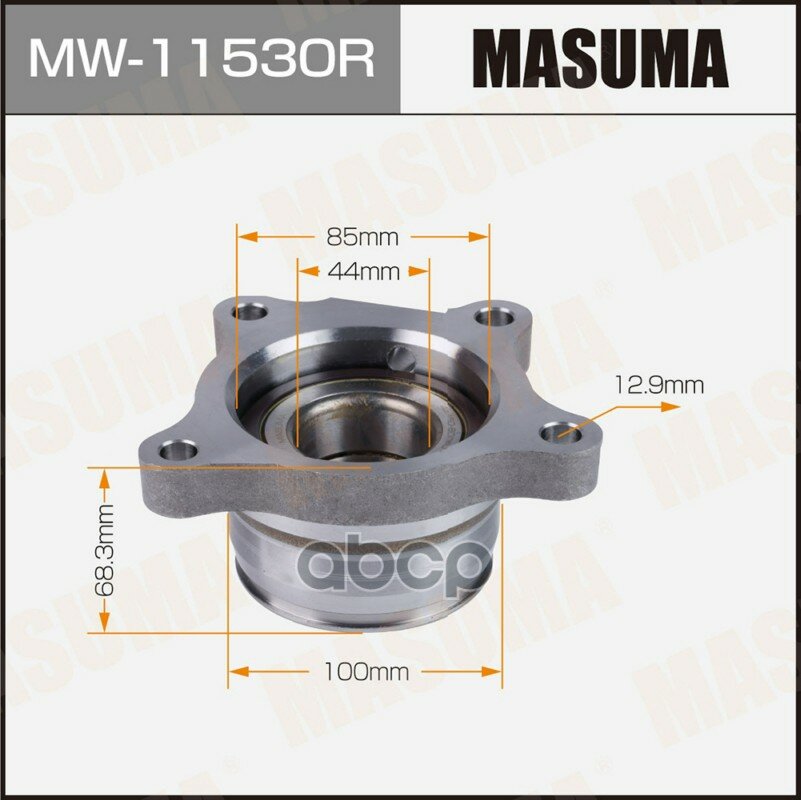 Ступичный узел MASUMA rear LAND CRUISER PRADO/ GDJ150L RH (with ABS) Masuma арт. MW11530