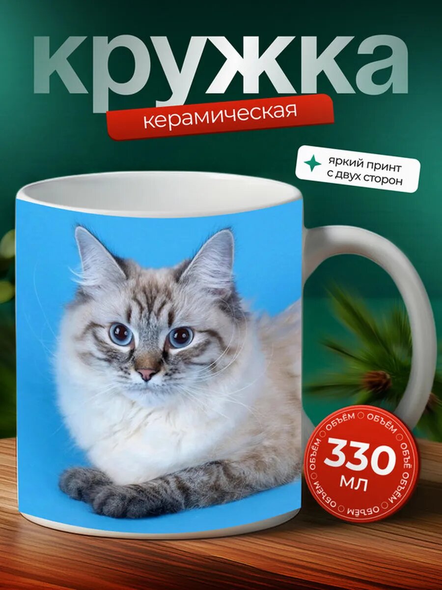 Кружка Касмийский зеркальный кот 22,