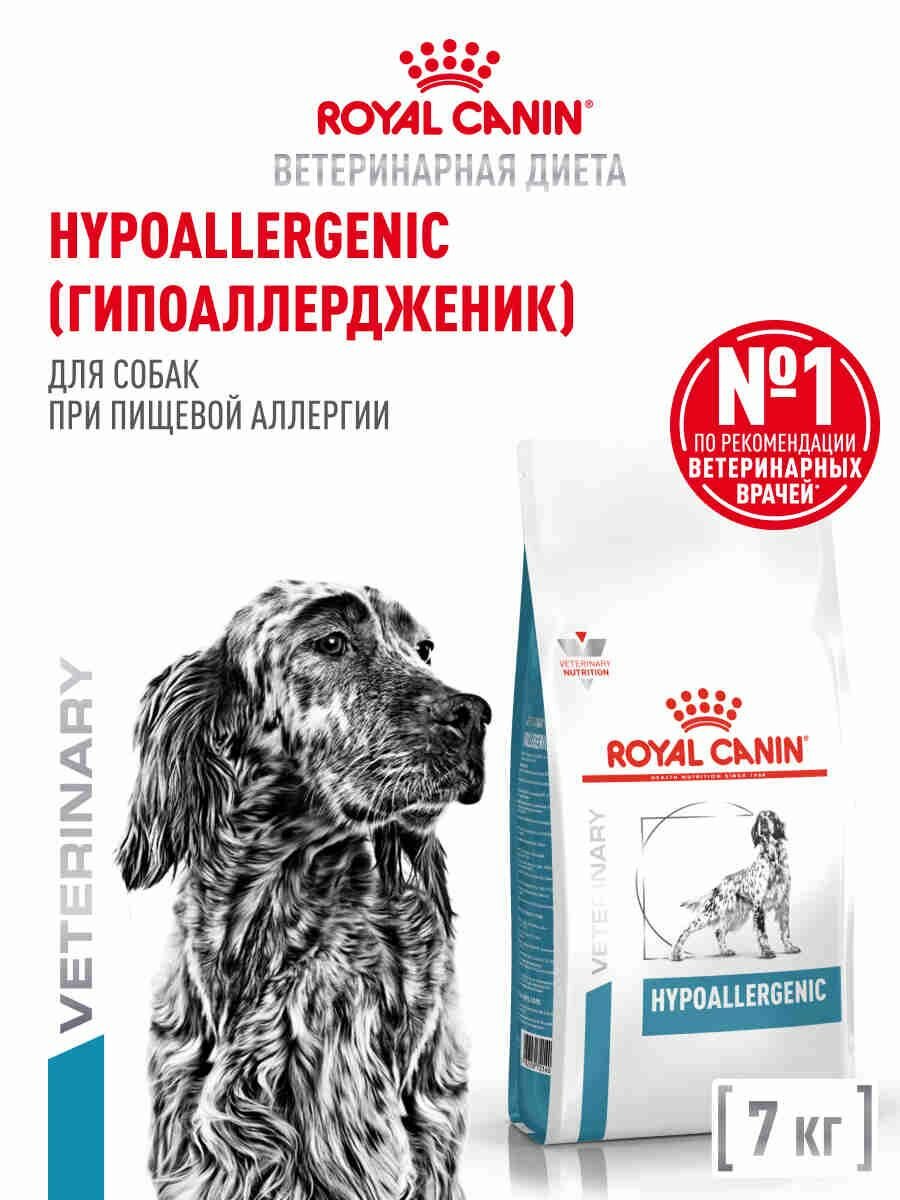 Сухой корм для собак Royal Canin Hypoallergenic гипоаллергенный диетический, 7 кг