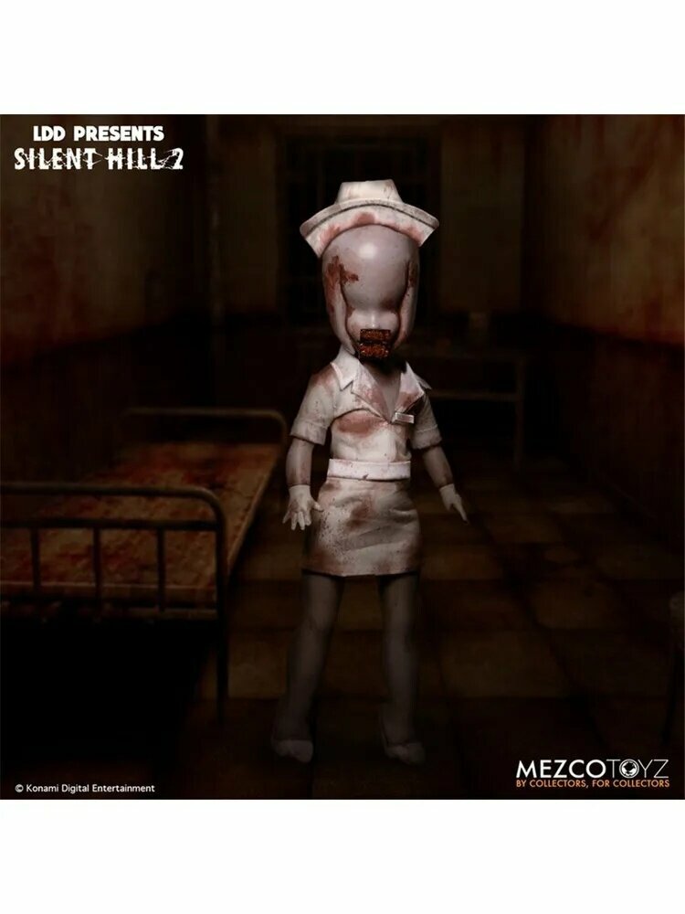 Кукла Mezco Living Dead Dolls Presents Series Silent Hill 2 Bubble Head Nurse - 10.0 Inches (Лицензионная фигурка, тканевая одежда, детализированный декор)