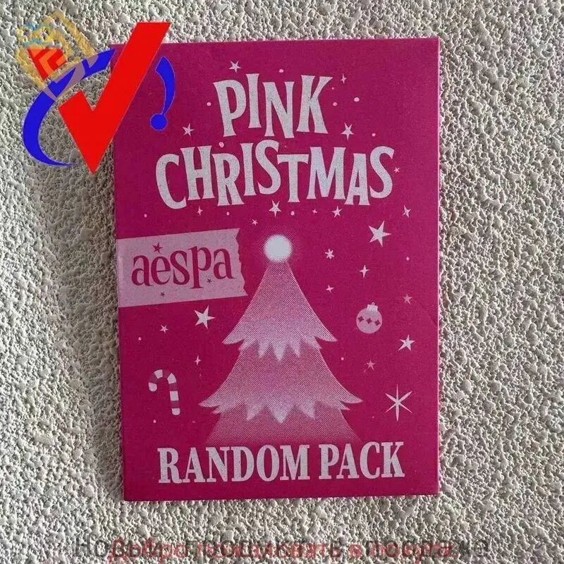 Aespa PINK CHRISTMAS Trading Cards Random Packs День Рождества чак