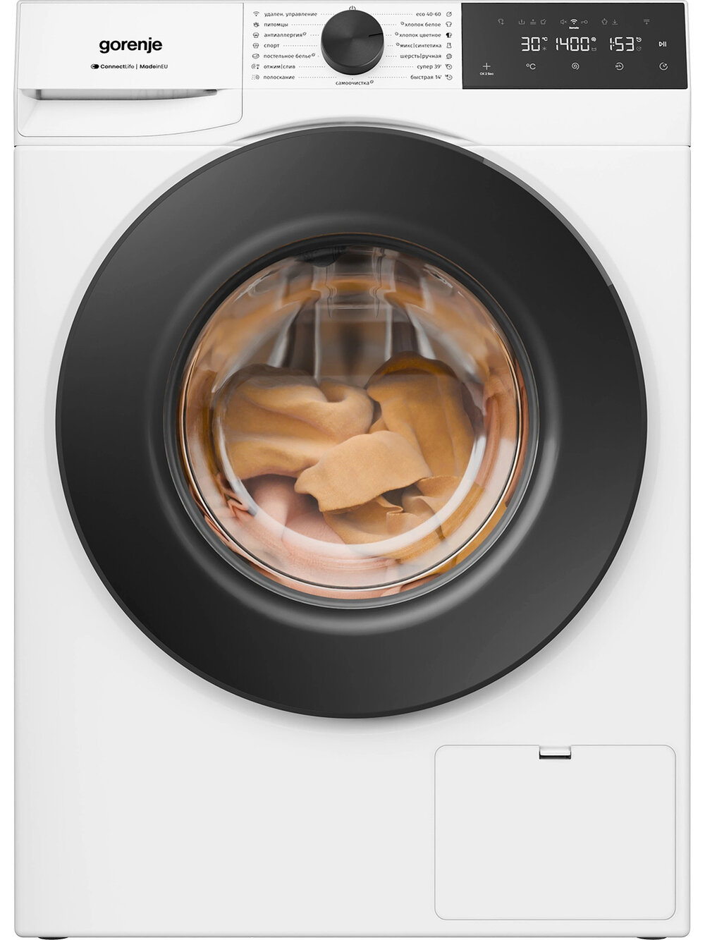 Стиральная машина Gorenje WG484A31, 8 кг, 1400 оборотов, 15 программ, частичная защита от протечек
