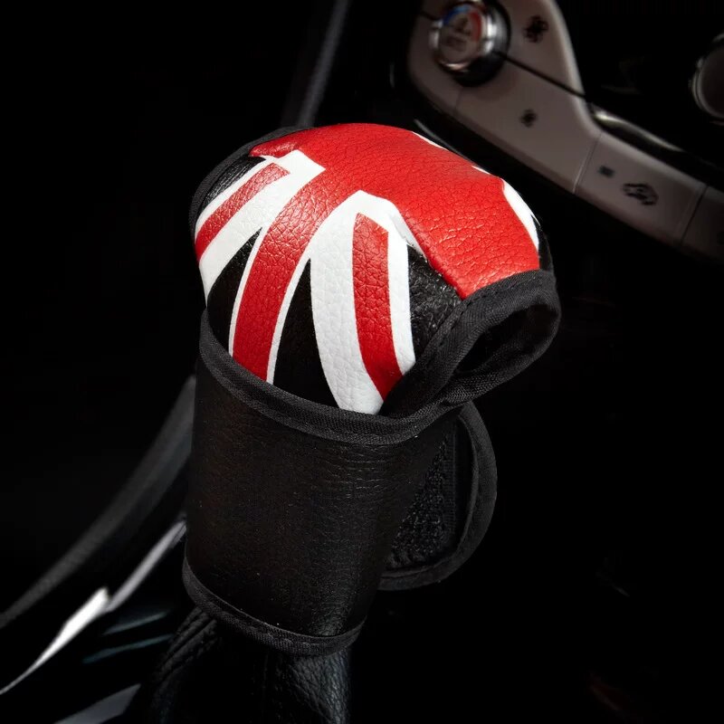 BMW Mini Cooper Накладка на рычаг КПП - Красно-Черно-Бежевый Узор Автомобильный Интерьер Декоративный Набор