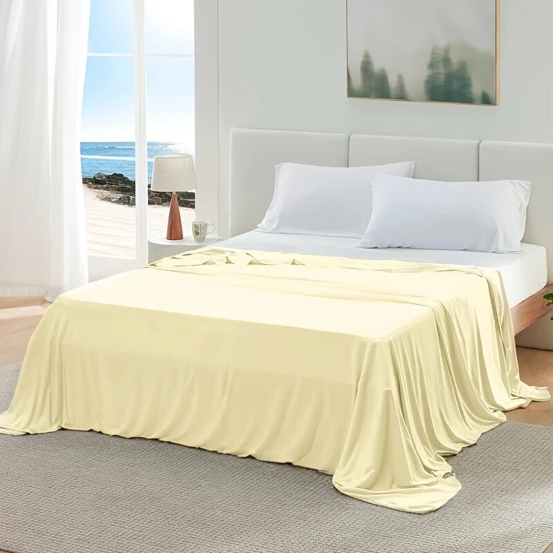 Leorate летнее одеяло из полиэстера Желтый, 150x200cm, ice silk Yellow
