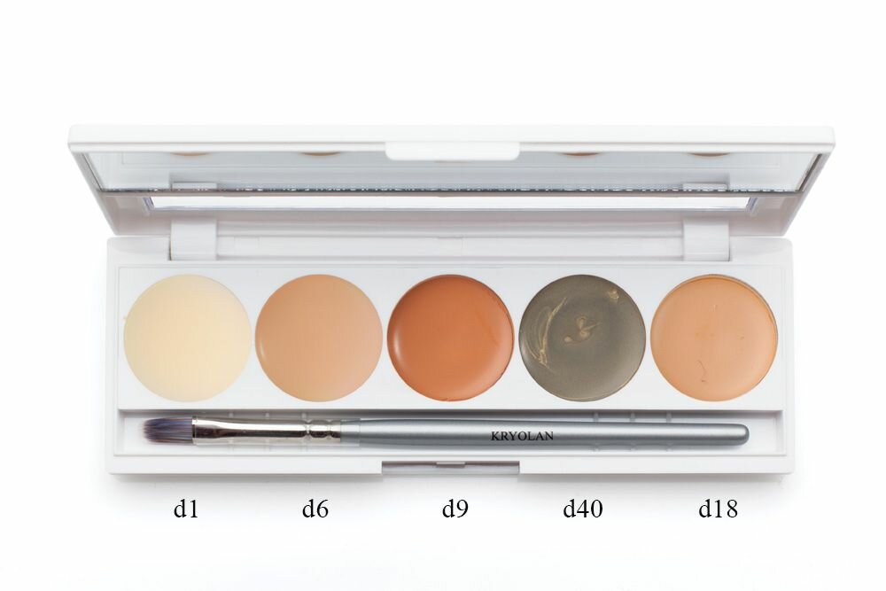 KRYOLAN Корректор в палитре 5 цв. серии "DC"/DC Camouflage Creme 15 гр. Цв: DQ5