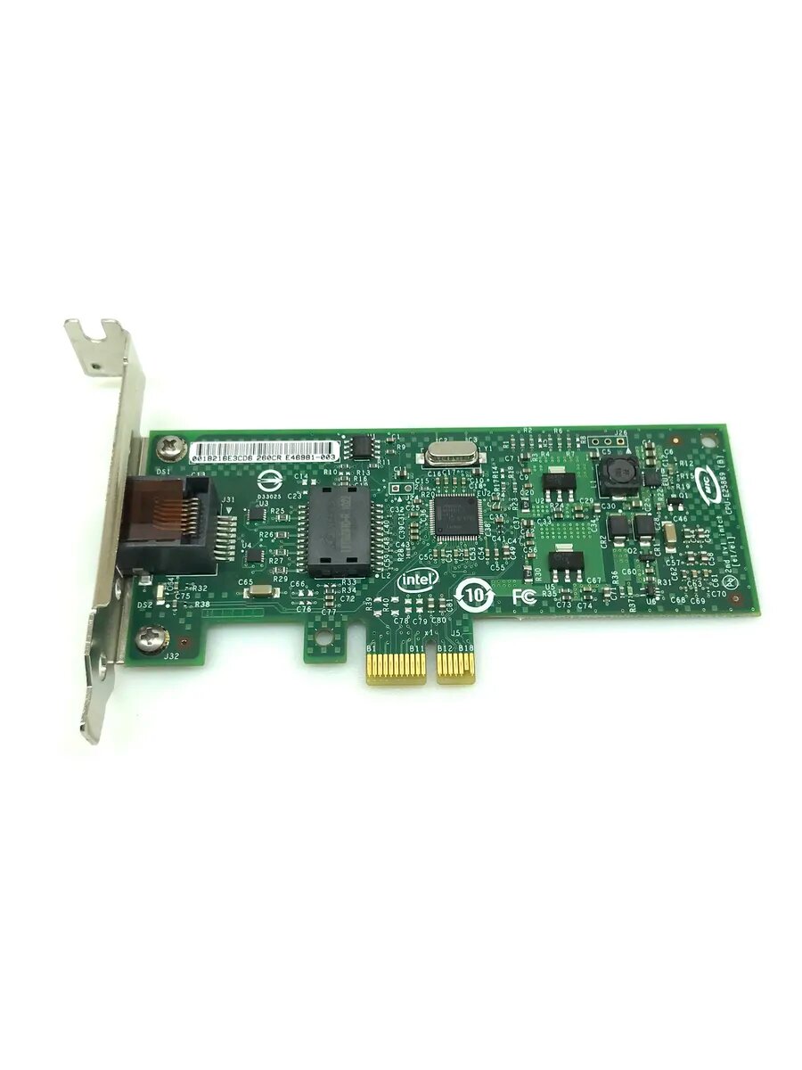 Сетевая карта PCI-E 1x Intel CPU-E25869 1Gb низкопрофильная