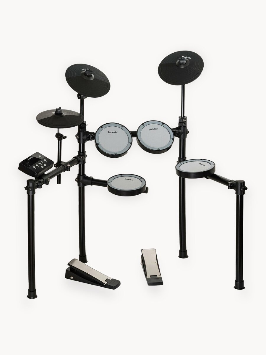 Ударная установка ROCKDALE "Tempest Mesh", электронная, 64 см x 31 см x 64 см, чёрная