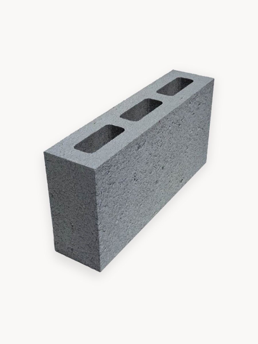 Шлакоблок, прессованный, с квадратным отверстием, ГОСТ, 390x190x190 мм, 1 палет, 110 шт