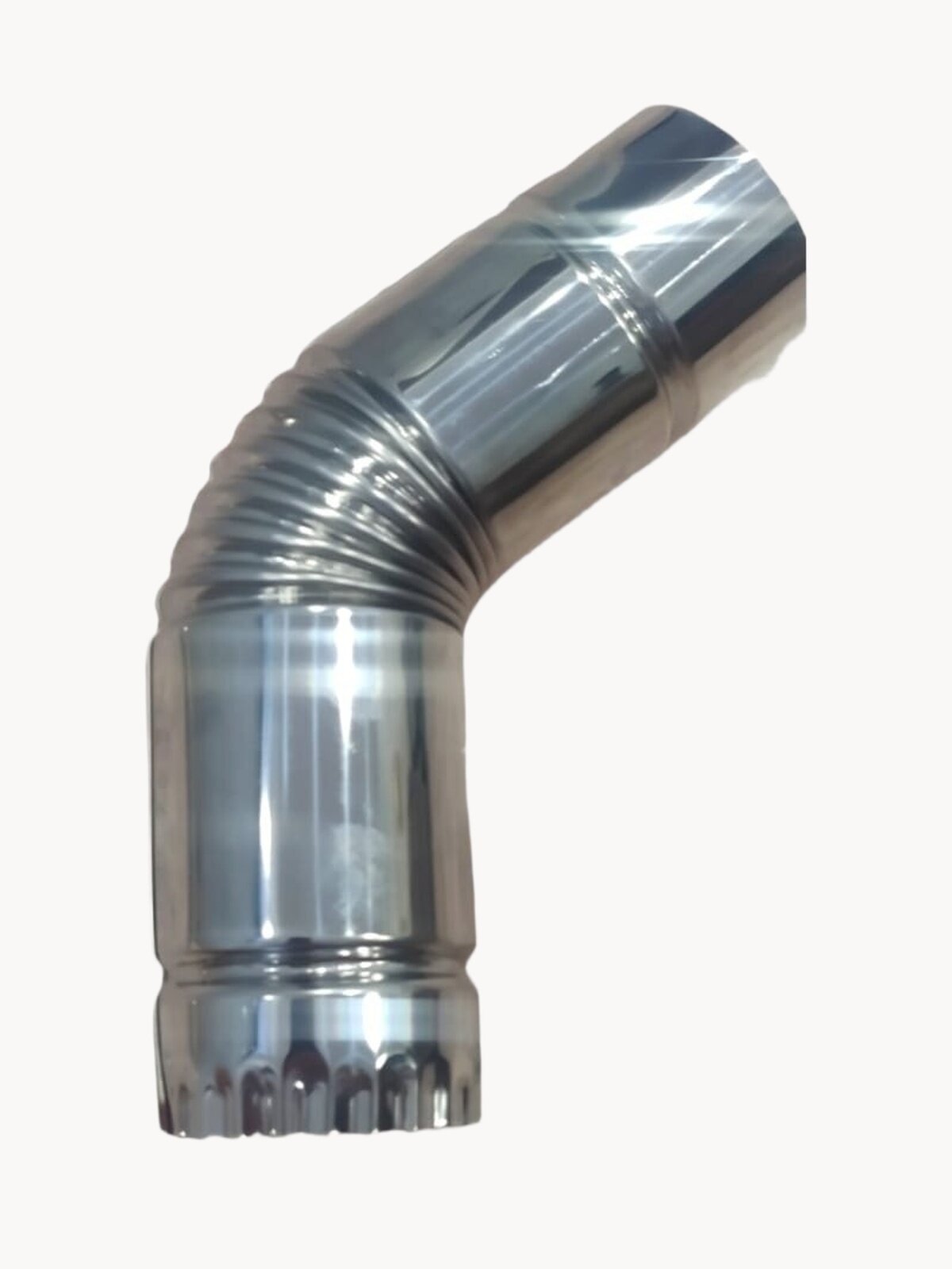 Отвод дымохода D 60 для туристических печей, угол 45 градусов