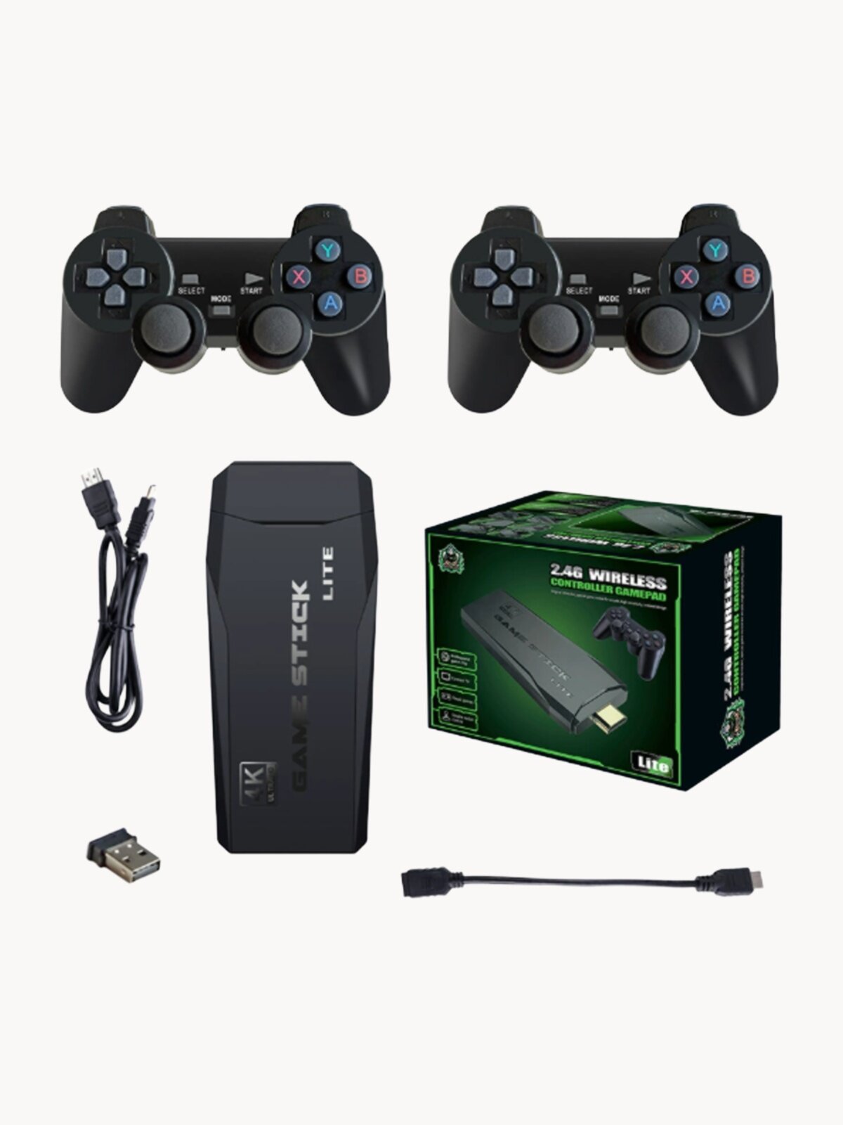 Консоль игровая приставка для телевизора Game Stick M8, 20500 ретро игр, 4K , игры Nintendo , Sega, PS1